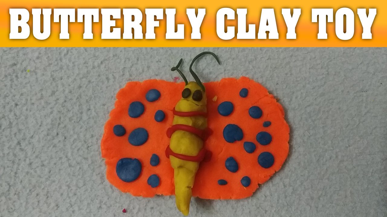 Butterfly clay Modelling | Butterfly Polymer Clay Toys Making ...